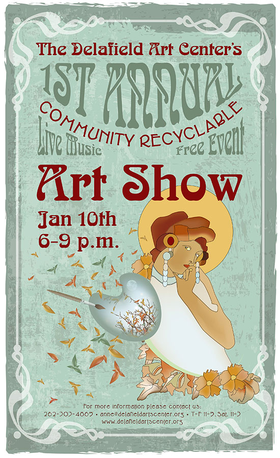 Delafield Art Center Community Recyclable Art Show Poster | Hellmann ...